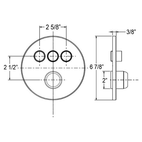 Push Button Trim Huntington Brass