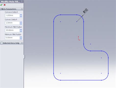 Modify Hole Fillets