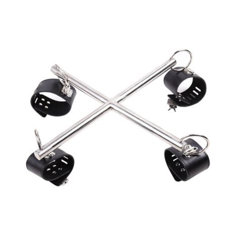 Stainless Steel Cross Bondage Handcuffs Wrist Ankle Cuffs New Design