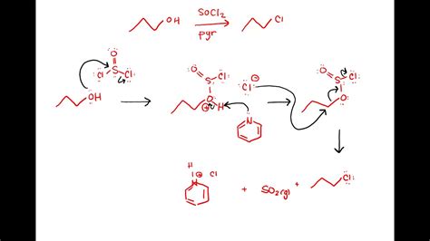 Reactions Of Alcohols With Socl2 And Pbr3 Youtube