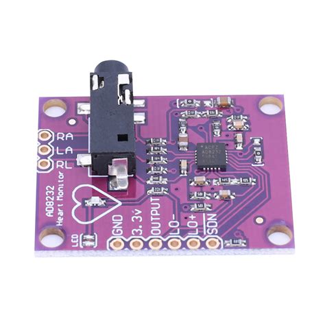Ad8232 Ecg Measurement Heart Pulse Ecg Monitor Sensor Module For Arduino Shopee Singapore