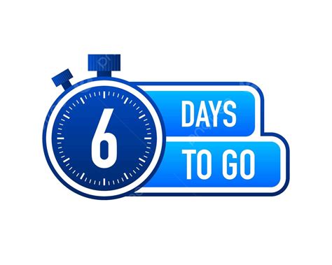 Countdown Timer Label With Blue Emblem Bannervector Illustrationonly