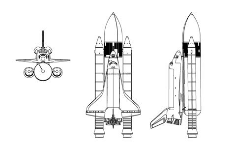 Space Shuttle AutoCAD Block Free Cad Floor Plans
