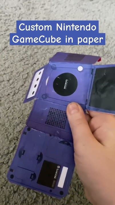 Custom Nintendo Gamecube In Papercraft Nintendo Gamecube Youtube