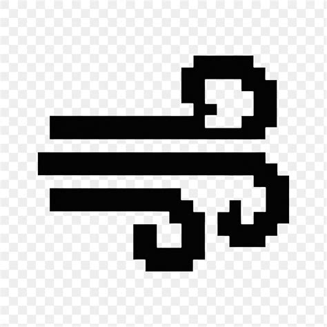 Png Pixelated Wind Symbol Illustration Free Icons Rawpixel