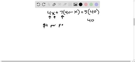solved write a dry mixture problem that can be modeled by the following