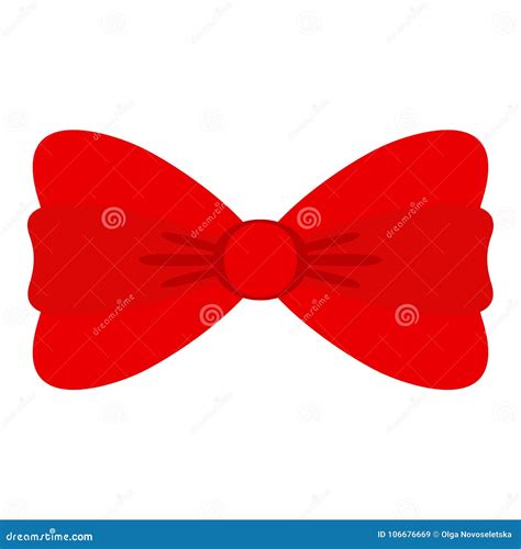 Red Bow Icon Stock Vector Illustration Of Icon Design 106676669