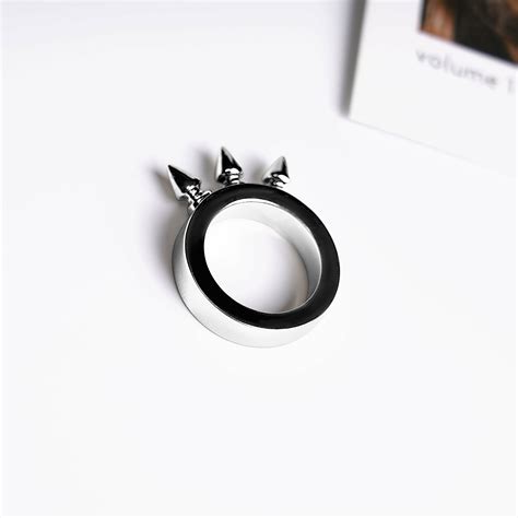 Trippel Spike Ring Silver Motif Jewelry Chrome World Jp