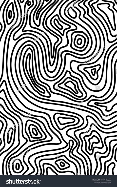 Black White Wave Pattern Abstract Background Stock Vector Royalty Free