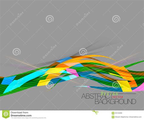 Abstract Multicolored Curve Scene Stock Vector Illustration Of Background Multicolored