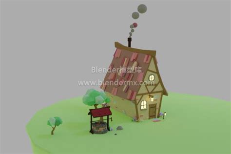Blender 小屋3d模型素材资源免费下载 Blender模型库