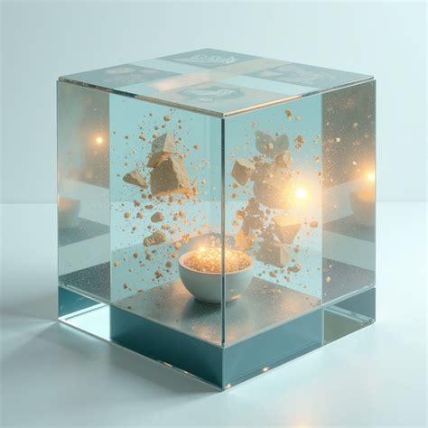 Free Crystallized Memory Fragment Image Cube Memory Glass