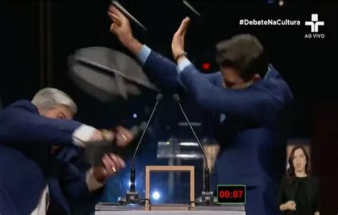 Antes da cadeirada Datena e Marçal já tinham se estranhado na TV Gazeta