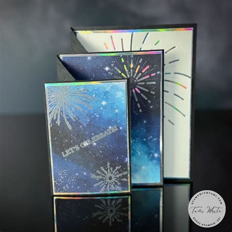 Light The Sky Card [cascading Pleats Series 8] Stampin Up