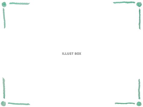 無料イラスト 手描きクレヨン画フレームシンプル飾り枠イラスト