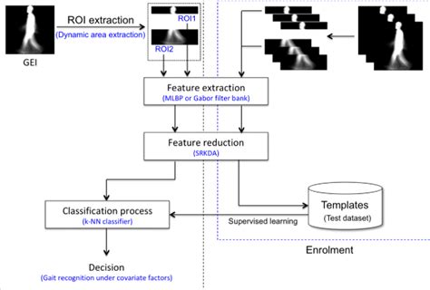 general block diagram of the proposed gait recognition approach based