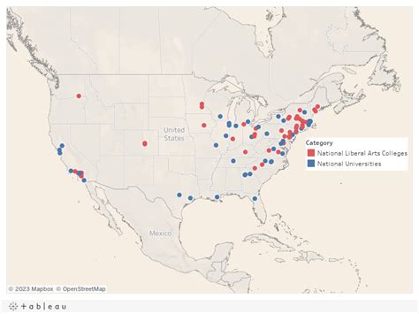 Colleges And Universities Map