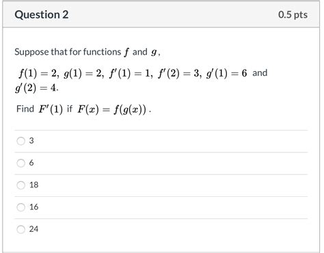 solved question 2 0 5 pts suppose that for functions f and
