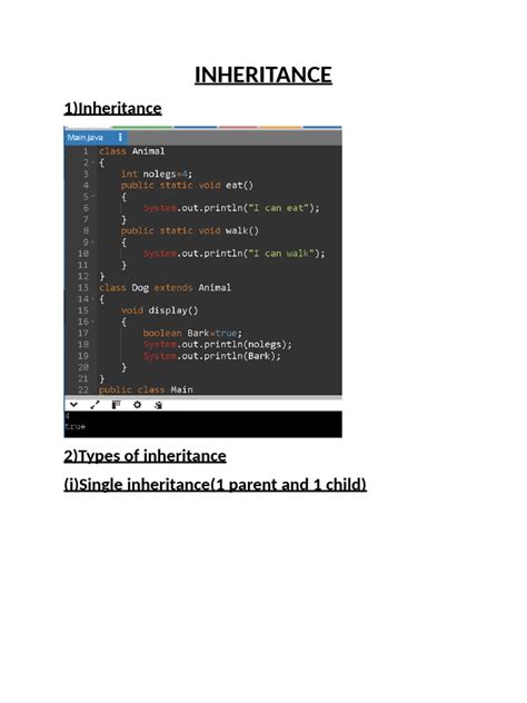 Inheritance Java Pdf