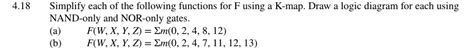 Solved Simplify Each Of The Following Functions For F Chegg