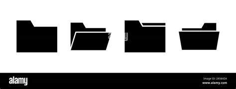 Folder Icon Set Folder Vector Icon Stock Vector Image And Art Alamy