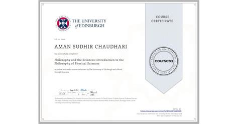 Aman Chaudhari On Linkedin Physics Philosophy Coursera Onlinecourse