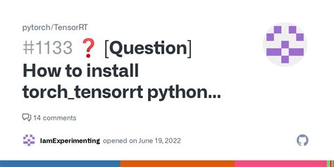 Question How To Install Torch Tensorrt Python API In Ubuntu 20 04