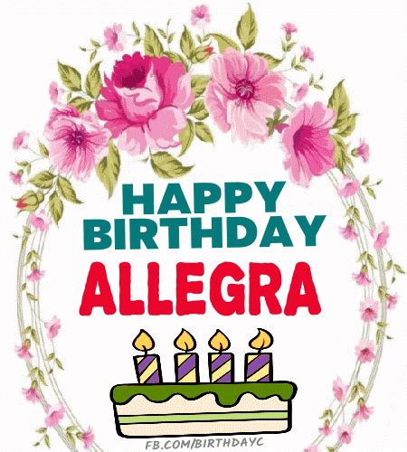 Allegra Happy Birthday Hbday Art