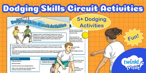Dodging Skills Circuit Activities Teacher Made Twinkl