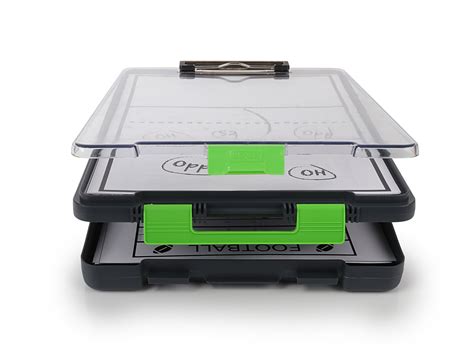 Dexas Clearview Clipcase Dry Erase Clipboard 1375 X 95 Inch Green