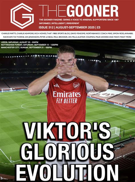 Arsenal Supporters Buy Your Jam Packed Print Issue Of The Gooner