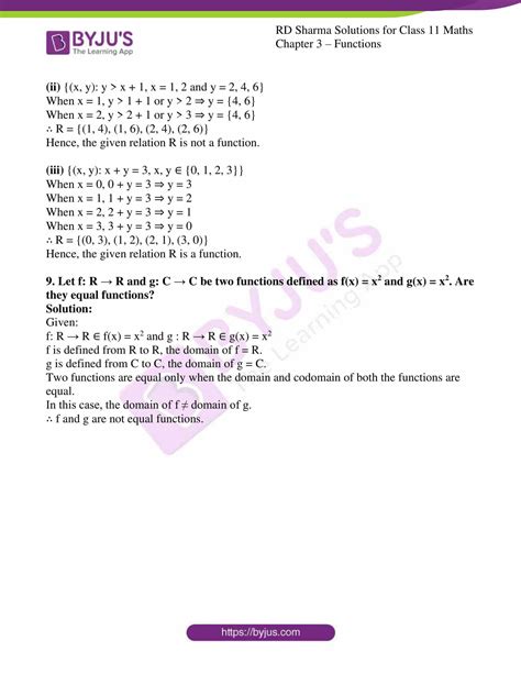 RD Sharma Solutions For Class Maths Updated For Chapter Functions