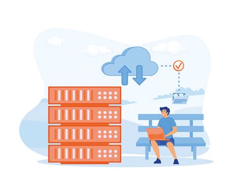 Cloud Storage Concept Digital Hosted Storage Database Security Data