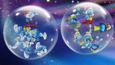 The Smurfs In Bubble At Space By Raul3452 On Deviantart