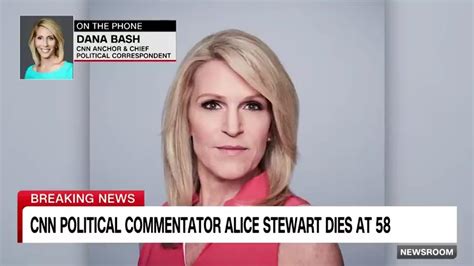 Cnn Political Commentator Alice Stewart Dies At One News Page Video