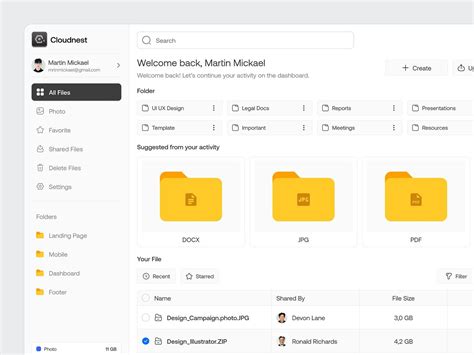 Cloudners Cloud Storage Dashboard In 2025 Interactive Web Design App Interface Design Ui