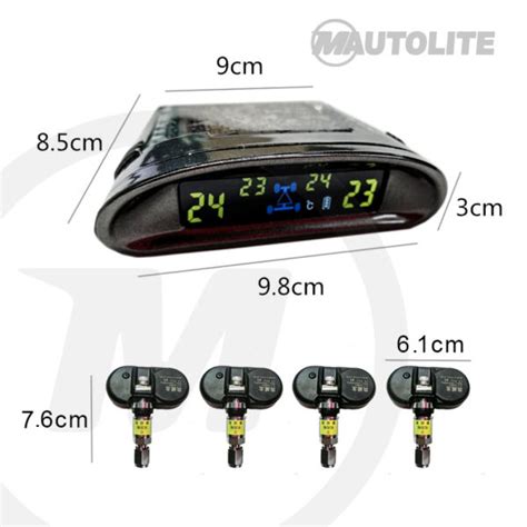 TPMS sensores Inalámbrico con pantalla LCD T603 Mautolite