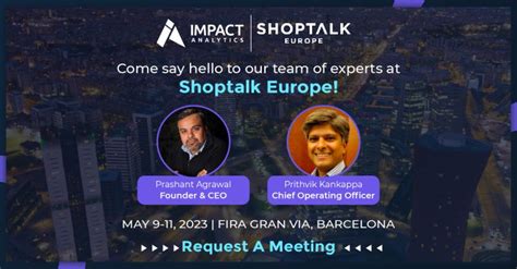 Impact Analytics On Linkedin Impact Analytics At Shoptalk Europe 2023