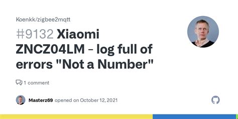 Xiaomi Zncz04lm Log Full Of Errors Not A Number · Issue 9132