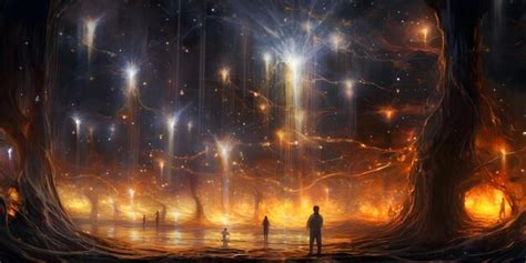 Premium Photo Network Of Glowing Neurons Like A Cosmic Constellation Within The Neural