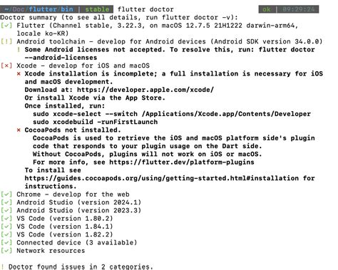 Flutter Flutter 개발 환경 시작하기