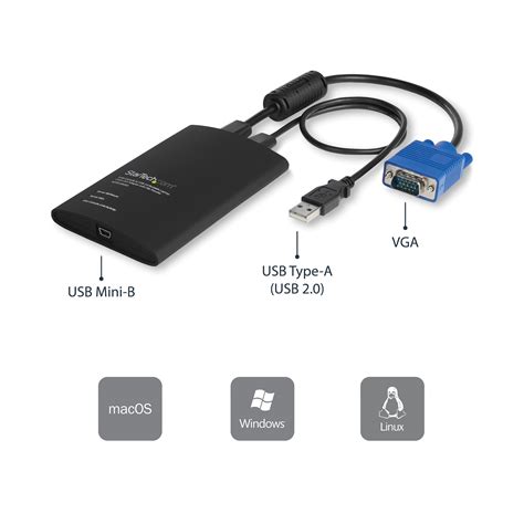 Usb Crash Cart Adapter With File Transfer And Video Capture