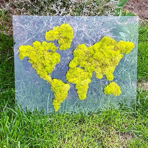 Moss Map Etsy