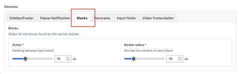 Global Styles For Section Builder Blocks Vepple
