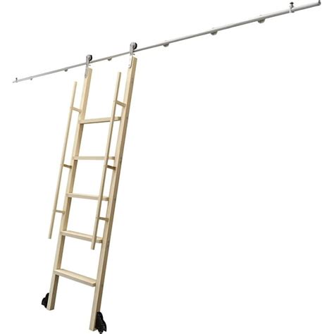 Monipa Stainless Steel Rolling Library Ladder Sliding Hardware Kit