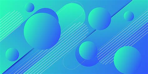 Abstract Dynamic Bright Blue Gradient Illustration Background With