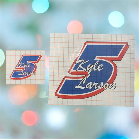 Kyle Larson 5 Handmade Water Resistant Glossy Vinyl Decal Etsy