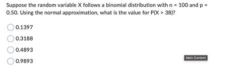 Solved Suppose That The Random Variable X ﻿follows A
