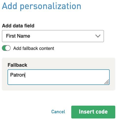 Using Data Fields For Personalization Help Center