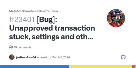 Bug Unapproved Transaction Stuck Settings And Other Buttons